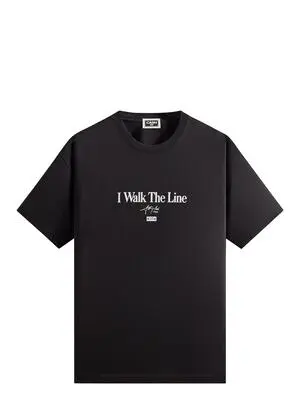 Kith Records X Johnny Cash "i Walk The Line" Graphic Tee - Black