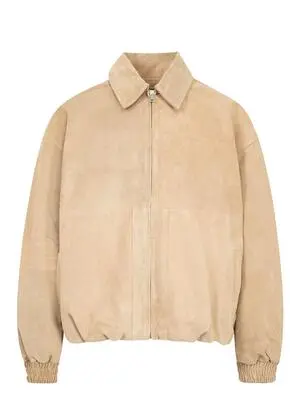 NAHMIAS Suede Cocoon Jacket - Brown