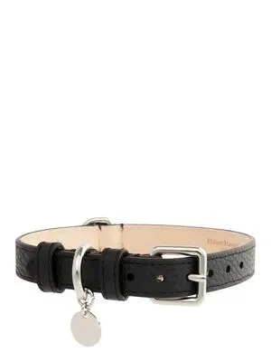 MAISON MARGIELA Leather Collar With Charm - Black