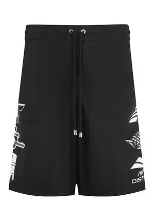 Amiri Embellished Cotton Shorts - Black