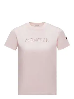 Moncler Short Sleeve T-shirt - Pink