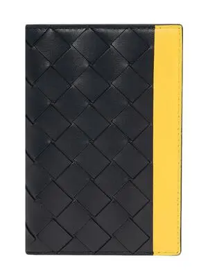 Bottega Veneta Woven Card Holder - Blue