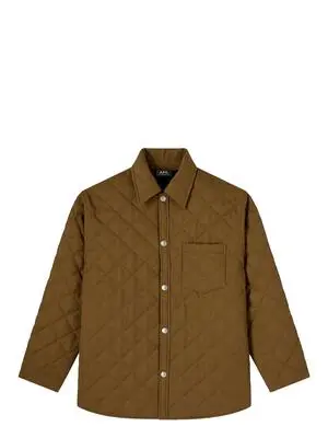 A.p.c. A.P.C. Georges Quilted Wool Jacket Green
