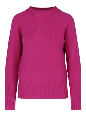 DRUMOHR 100% Merino Wool Crewneck Sweater - Violet
