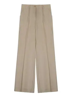 P.a.r.o.s.h Wide-leg Trousers - Beige