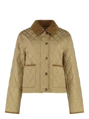 BURBERRY BURBERRY Quilted Jacket With Corduroy Collar
