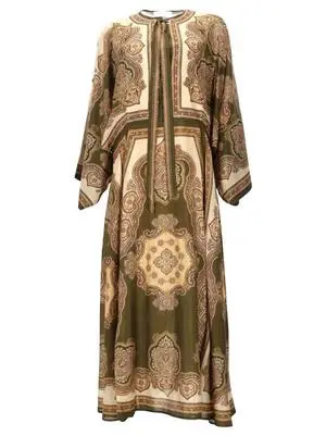 Zimmermann Paisley Print Silk Maxi Dress - Multicolour