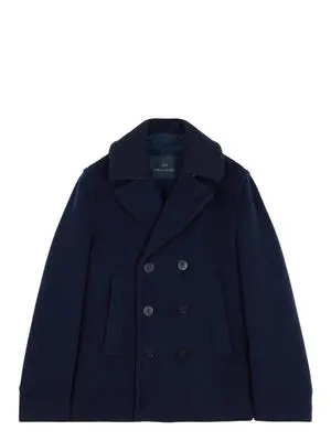Paul & Shark Wool Cashmere Blend Peacoat - Navy