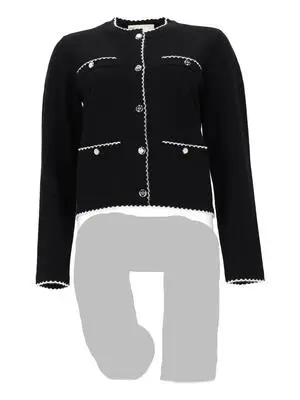 Tory Burch Classic Logo Sweat Sweater - Black