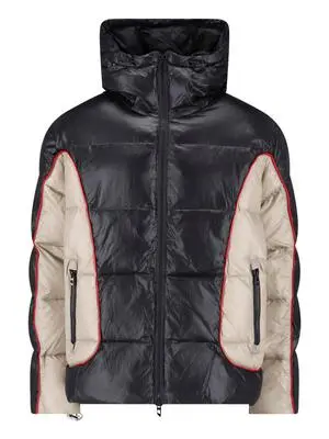 DIESEL® Polyamide Puffer Jacket With High Neck - Black