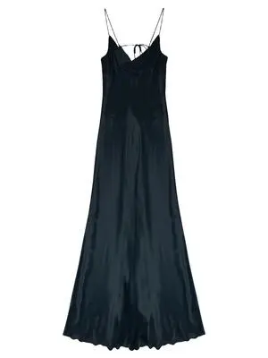 OSCAR THE COLLECTION Viscose Slip Maxi Dress - Green