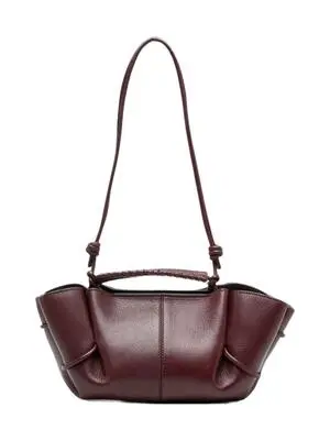 Hereu Arta Leather Shoulder Bag - Red