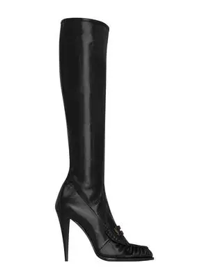 SAINT LAURENT Saint Laurent Le Loafer Boots In Smooth Leather