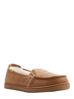 Roxy Faux Shearling Lined Mule - Tan