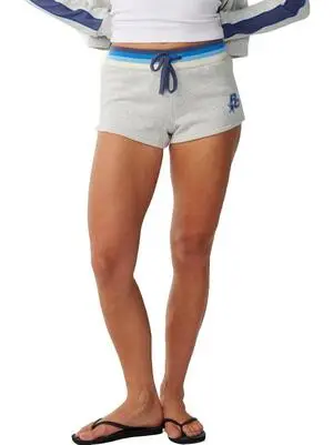 Rip Curl Archive Script Cotton Shorts - Grey Marle/navy