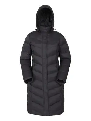 Mountain Warehouse Alexa Quilted Padded Jacket With Hood - Black