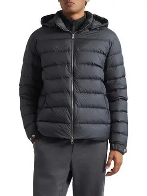 Moncler Arneb Down Puffer Jacket With Removable Hood - Black