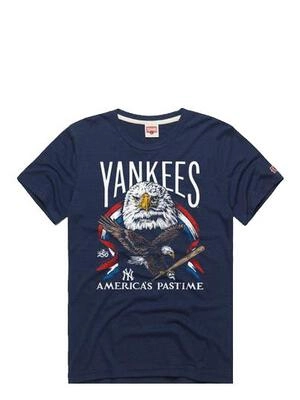 HOMAGE New York Yankees America's Pastime Tri-blend T-shirt - Navy