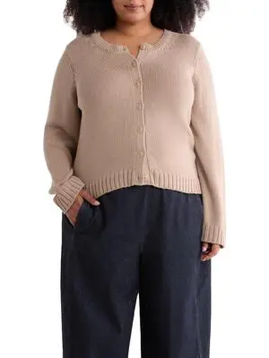Eileen Fisher Organic Cotton Cardigan - Wheat