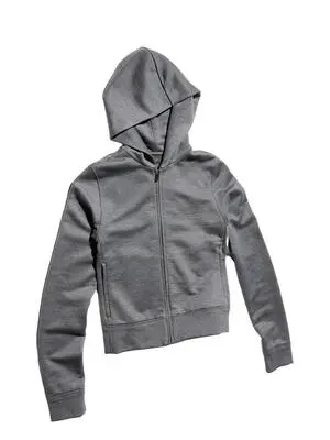 Gucci Cotton Silk Jersey Sweatshirt With Zip - Grey