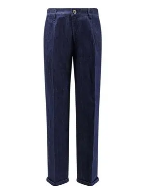 PT TORINO Logo Patch Regular Jeans - Blue