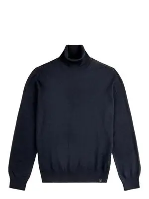 FAY Merino Wool Turtleneck - Blue