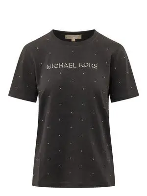 Michael Kors Embellished Crewneck T-shirt - Black