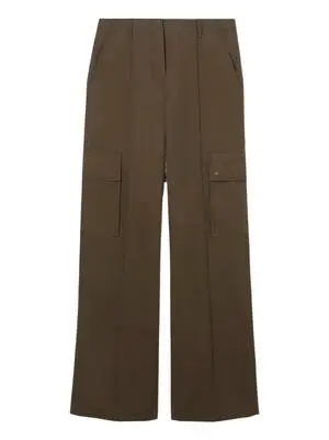 BURBERRY Burberry Gabardine Cargo Pants With Equestrian Knight Design Rivet