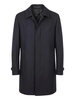 Tagliatore Long-sleeved Coat - Blue