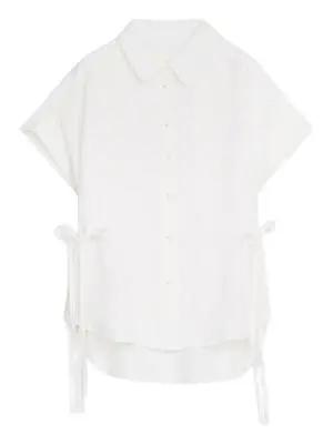 CLOSED Closed Side-Tie Short-Sleeve Shirt