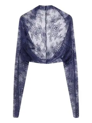 Alberta Ferretti Lace Shrug - Blue