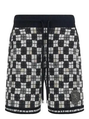 AMIRI Amiri Checkered Knit Shorts