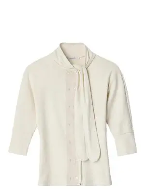 LEMAIRE Tie-neck Cardigan - Enoki