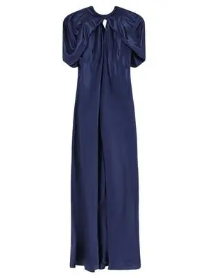 Alberta Ferretti Long Dress With Cut-out Detail - Blue