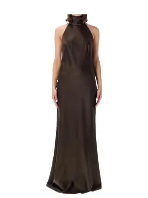 Ralph Lauren Sleeveless High-neck Formal Dress - No