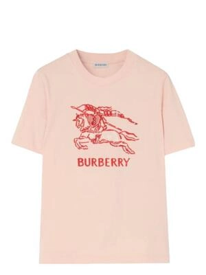 Burberry Heart Knight Cotton T-shirt - Pink