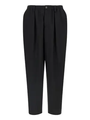 Marni Tapered Cropped Pants - Black