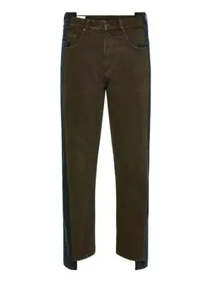 MAISON MARGIELA Straight-leg Jeans With Contrasting Panels - Brown/black