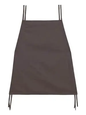 BASERANGE Sleeveless Square Neck Top With Adjustable Drawstrings - Brown