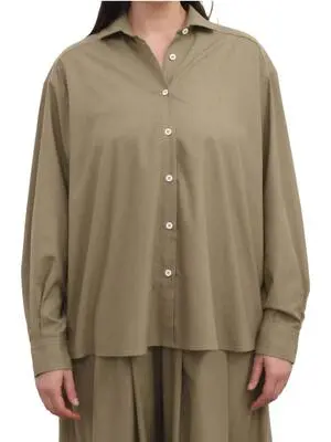 BASERANGE Baserange Long Sleeve Shirt With Turn-Down Collar