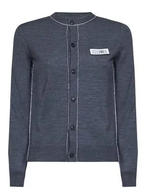 MAISON MARGIELA Button-front Knit Cardigan - Grey