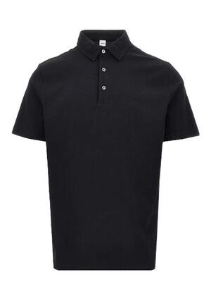Aspesi Button-front Short-sleeve Polo Shirt - Black