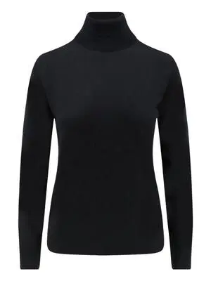 Aspesi Virgin Wool Roll Neck Jumper - Black