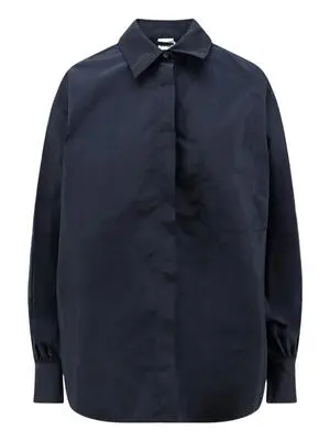 Aspesi Long Sleeve Shirt With Snap Closures - Blue