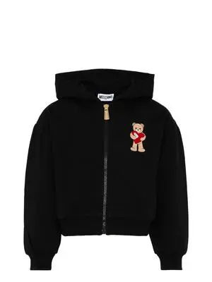 Moschino Teddy Bear Zip-up Hoodie - Black