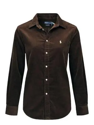Polo Ralph Lauren Corduroy Long-sleeve Shirt - Dark Brown