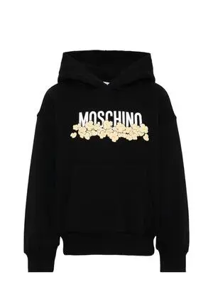 Moschino Popcorn Graphic Hoodie - Black