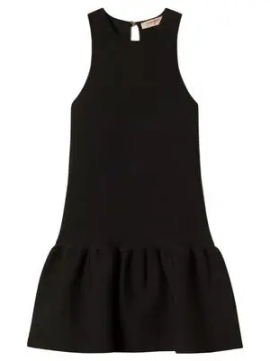 TWINSET Sleeveless Mini Dress With Ruffled Hem - No