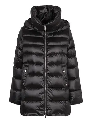 MOORER Natalia Hooded Down Jacket - Black