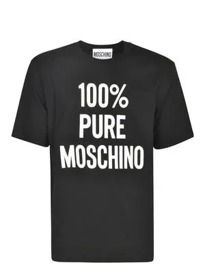 Moschino Oversized Print T-shirt - Black